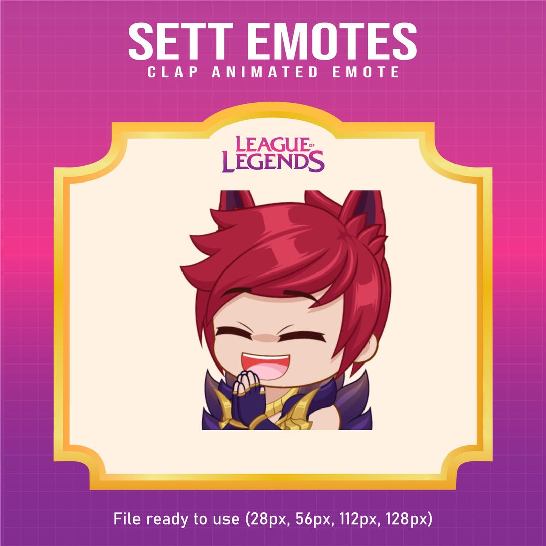 Sett League of Legends Clap Emote for Twitch | League of Legends ...