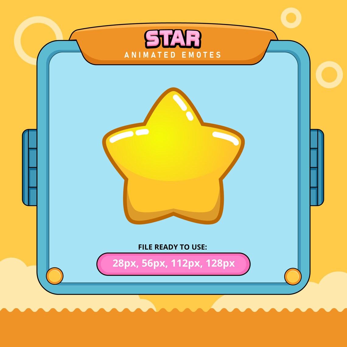 Star Animated Emotes | Twitch Emotes | Kick Emotes | Emoji Discord - Etsy