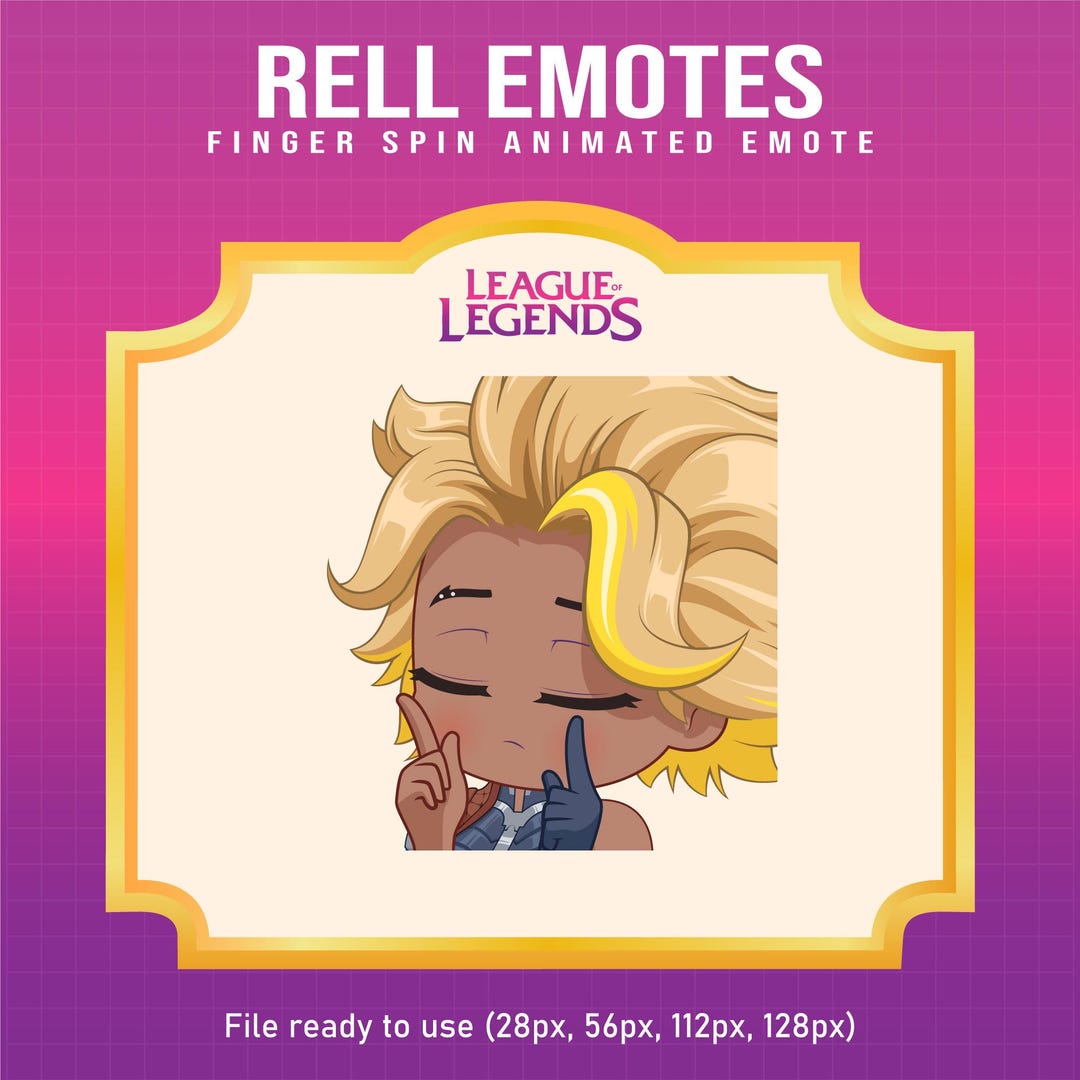 Rell League of Legends Finger Spin Emote for Twitch | League of Legends ...