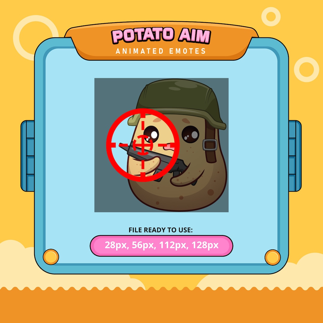 Potato AIM Animated Emotes | Twitch Emotes | Kick Emotes | Emoji ...