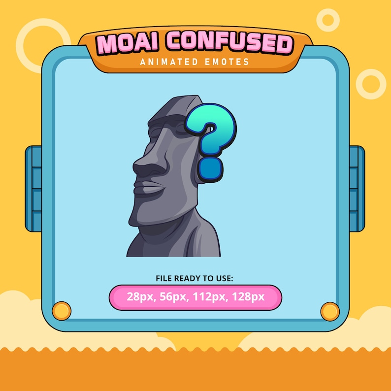 Moai Confused Animated Emotes | Twitch Emotes | Kick Emotes | Emoji ...