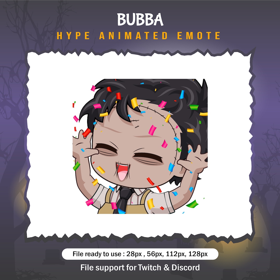 Bubba Dead by Daylight Hype Emotes / DBD Twitch Emote - Etsy