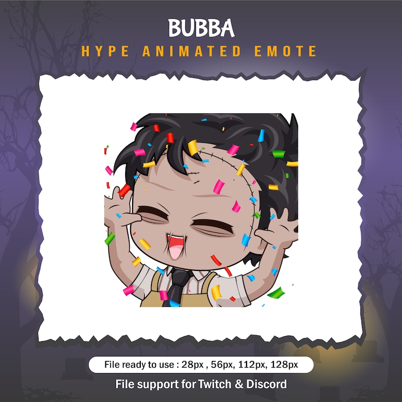 Bubba Dead by Daylight Hype Emotes / DBD Twitch Emote - Etsy