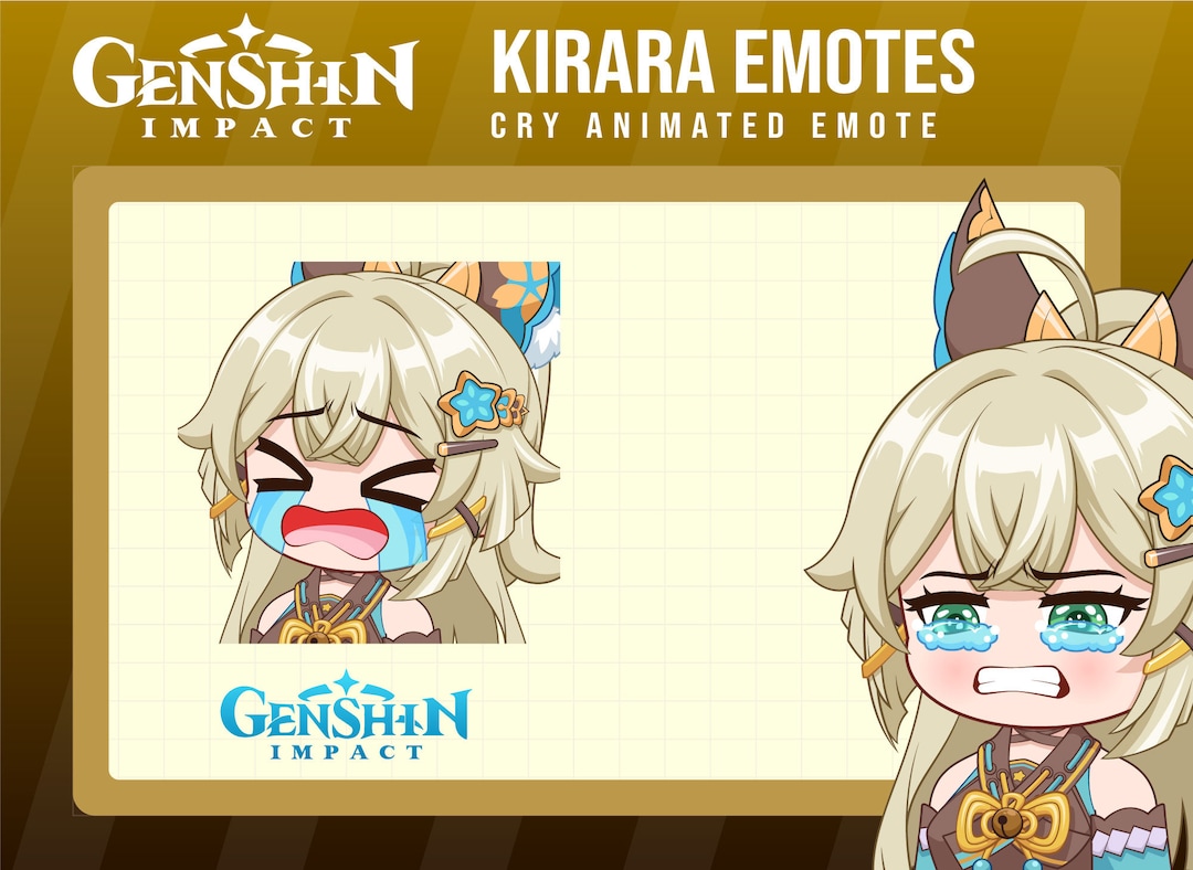 Kirara Genshin Impact Cry Emote / Genshin Impact Twitch Animated Emote ...