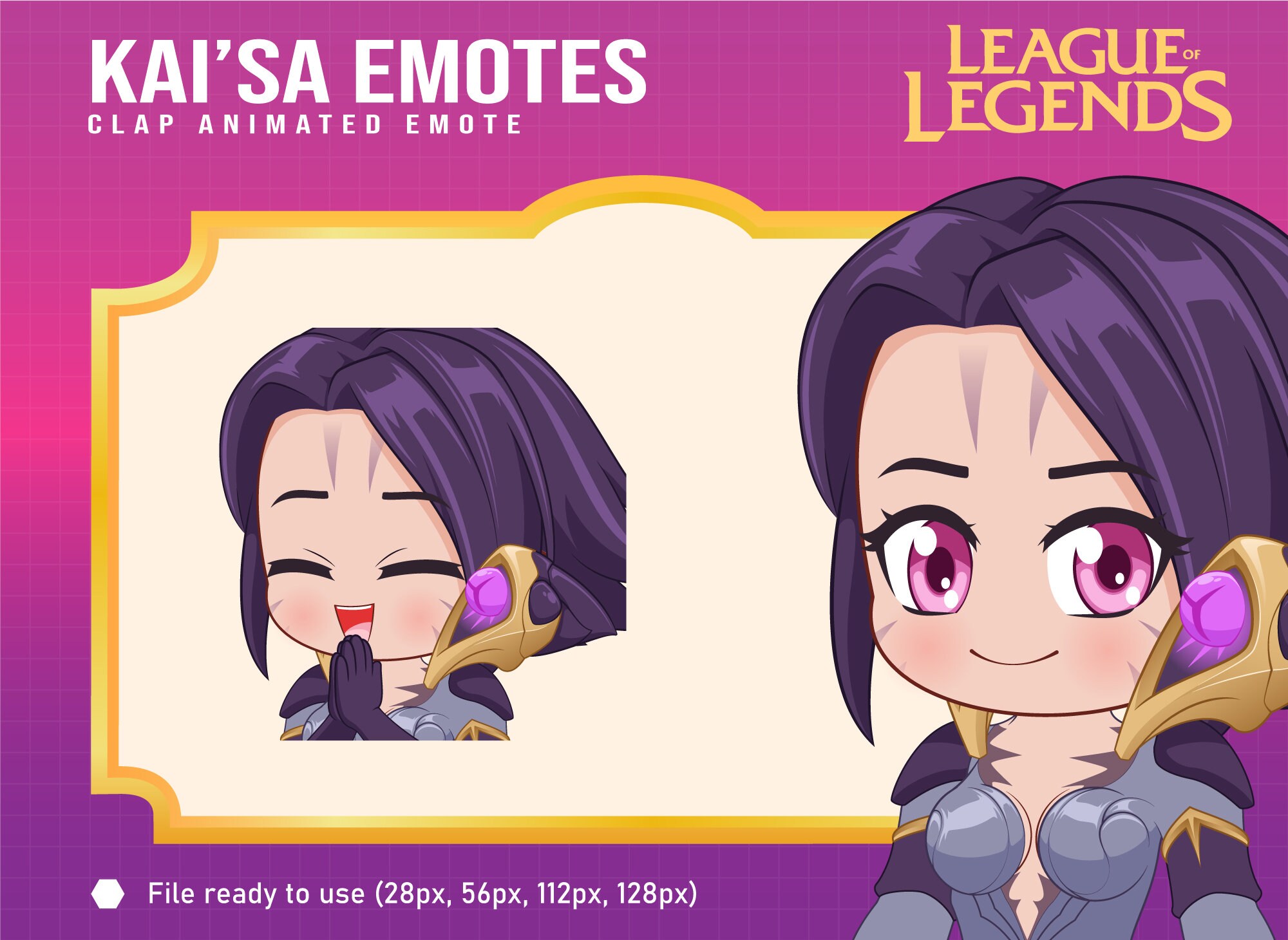 Kai'sa League of Legends Clap Emote for Twitch League of Legends ...