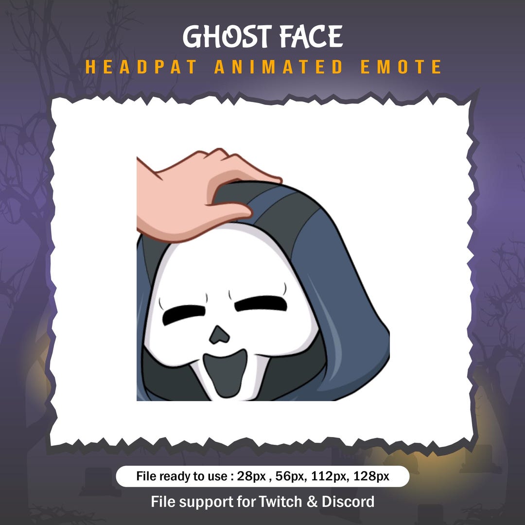 Ghost Face Dead by Daylight Headpat Emotes / DBD Twitch Emote - Etsy