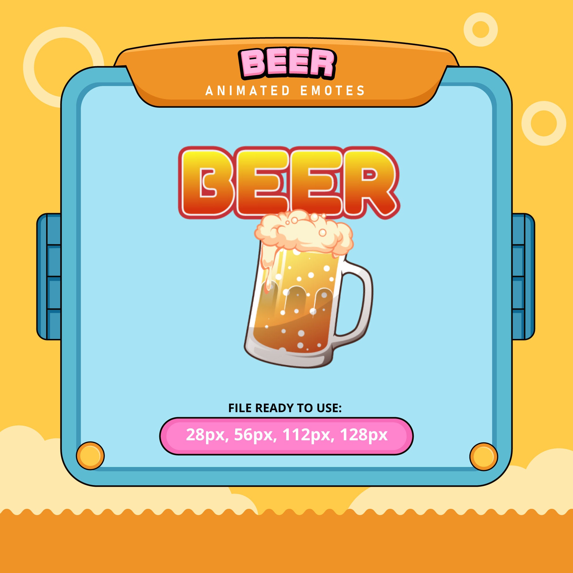 Beer Animated Emotes | Twitch Emotes | Kick Emotes | Emoji Discord - Etsy