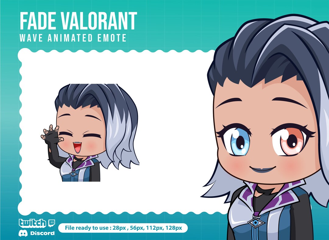 Buy Fade Valorant Wave Animated Emote for Twitch Twitch Animated Emotes ...