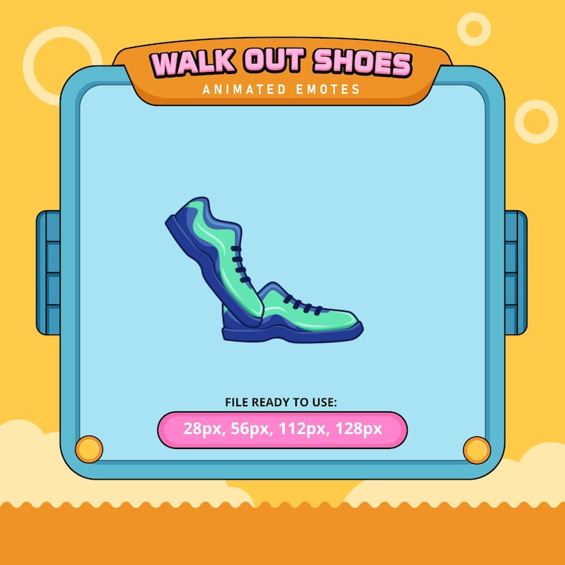 Walk Out Shoes Animated Emotes | Twitch Emotes | Kick Emotes | Emoji ...