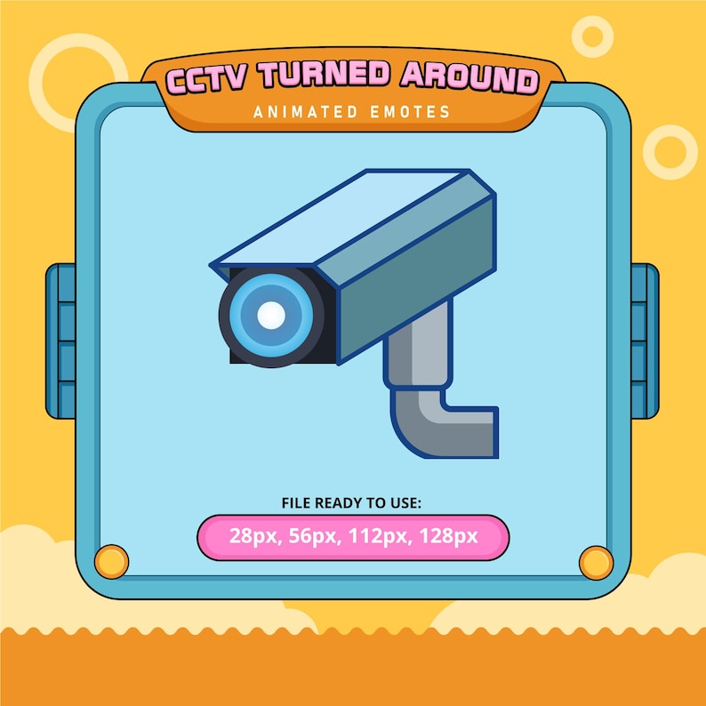 CCTV Turned Around Animated Emotes | Twitch Emotes | Kick Emotes ...