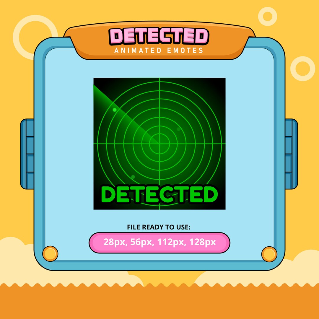 Detected Animated Emote | Twitch, Discord Emoji (digital Download) - Etsy
