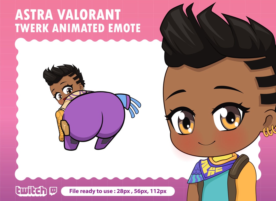 Astra Valorant Twerk Animated Emote for Twitch / Booty Emote / - Etsy