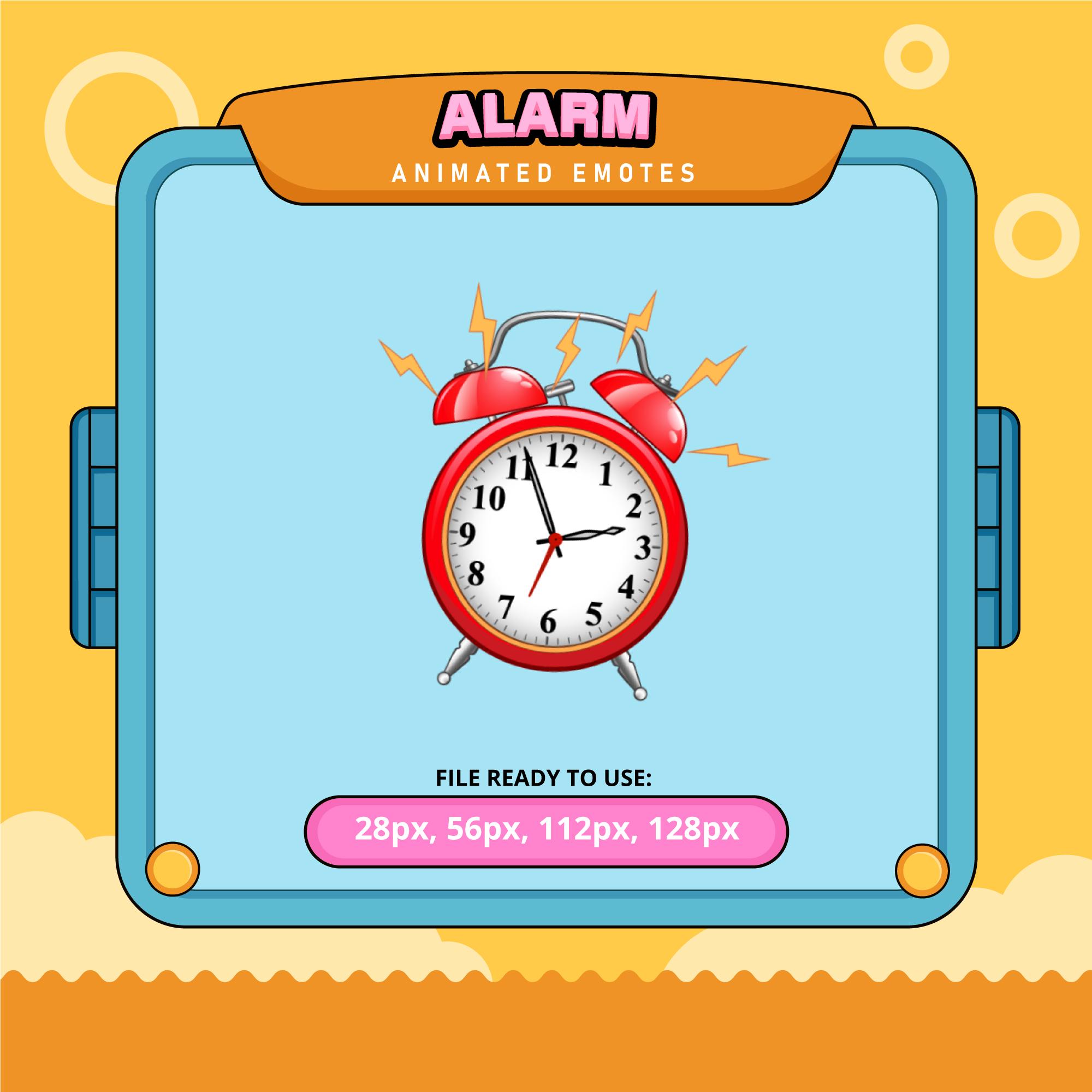 Alarm Animated Emotes | Twitch Emotes | Kick Emotes | Emoji Discord - Etsy