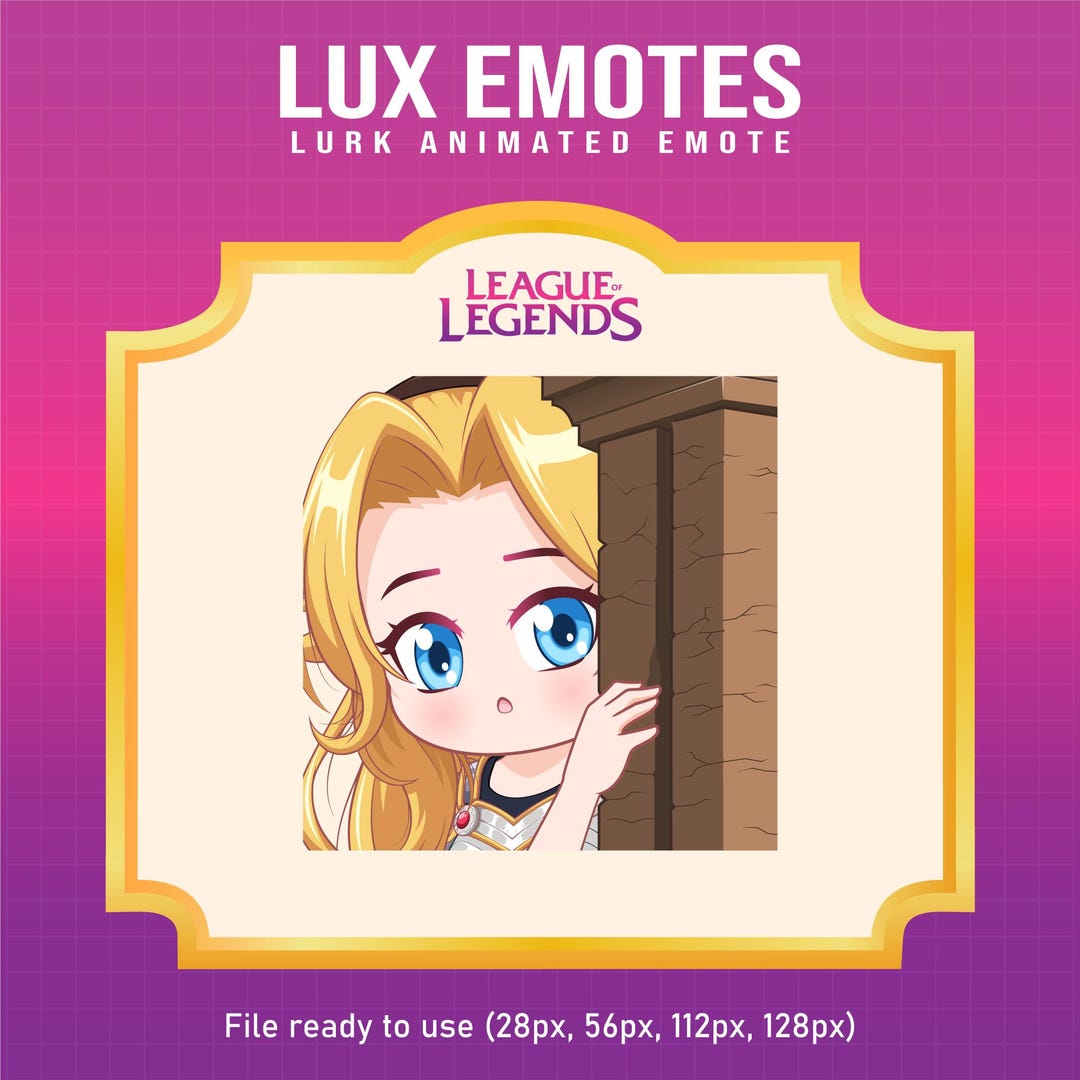 Lux League of Legends Lurk Emote for Twitch | League of Legends ...