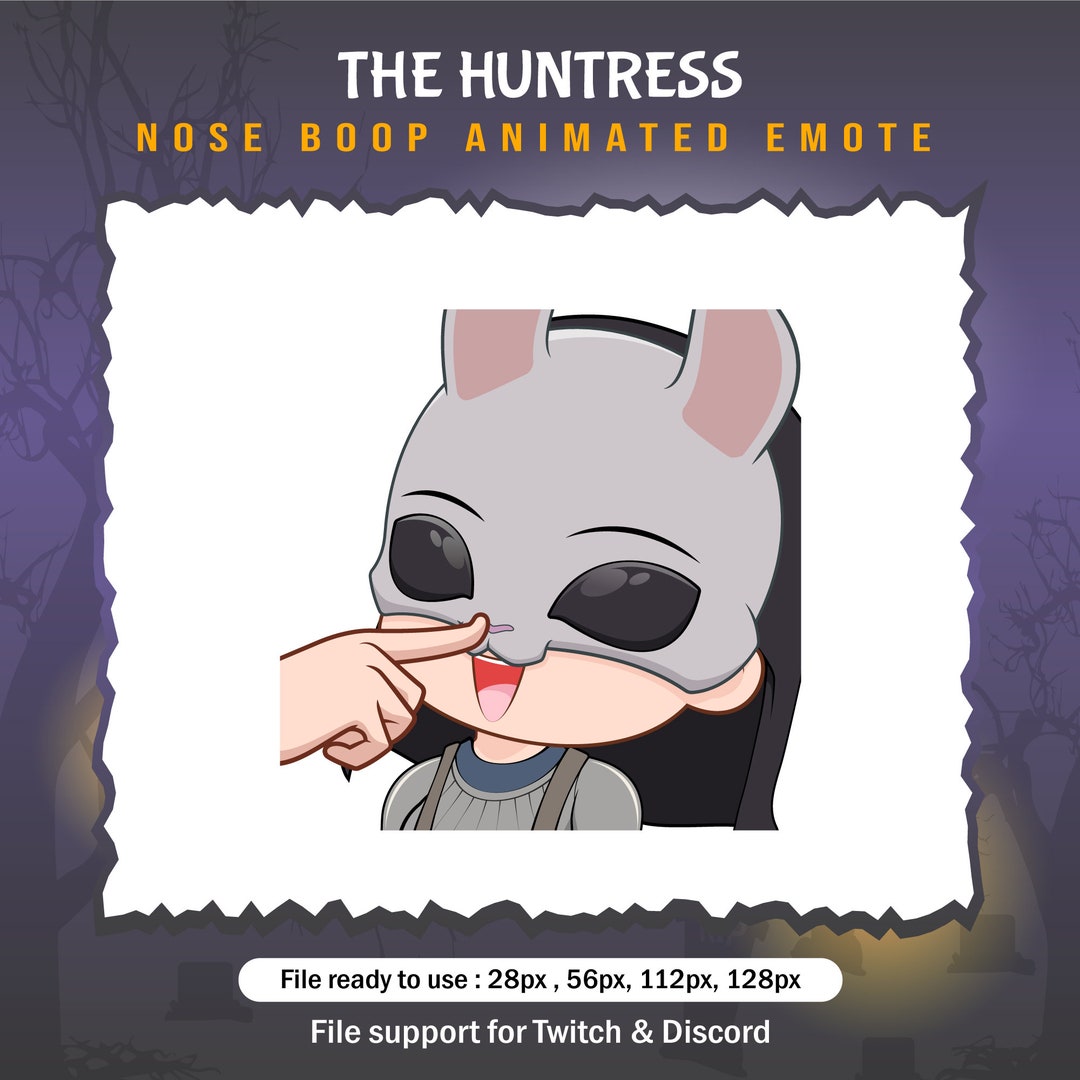 The Huntress Dead by Daylight Nose Boop Emotes / DBD Twitch Emote - Etsy