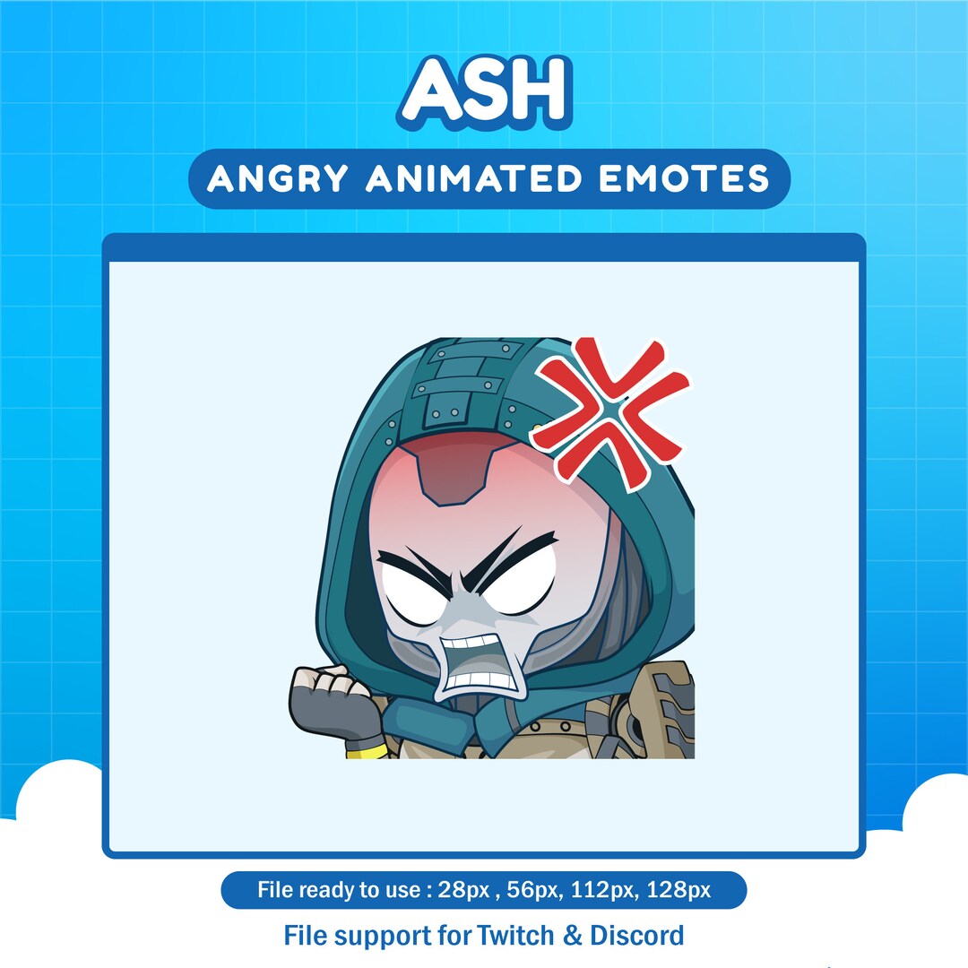 Ash Apex Legends Angry Emote for Twitch | Apex Animated Emotes - Etsy