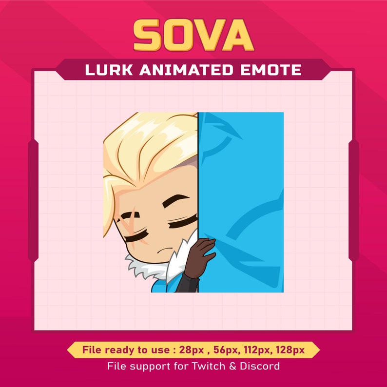 Sova Valorant Lurk Animated Emote For Twitch Twitch Animated Emote Etsy