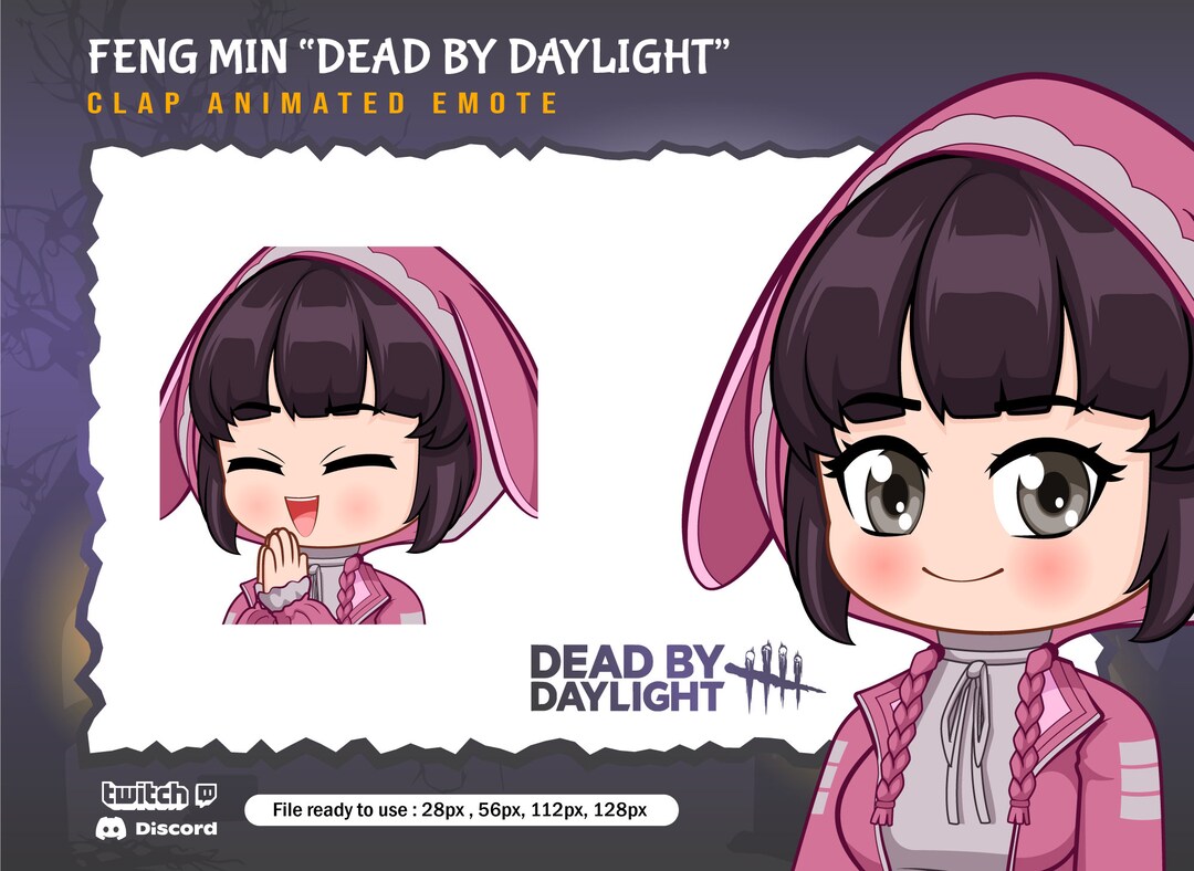 Feng Min Dead by Daylight Clap Emote / DBD Twitch Emote - Etsy