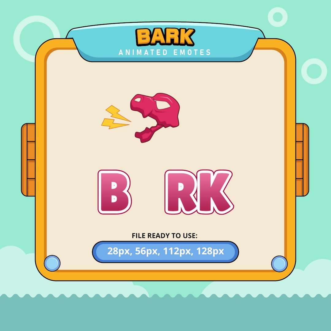 Bark Animated Emotes | Twitch Emotes | Kick Emotes | Emoji Discord - Etsy