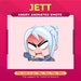 Jett Angry Animated Emote for Twitch | Valorant Chibi Style (digital ...