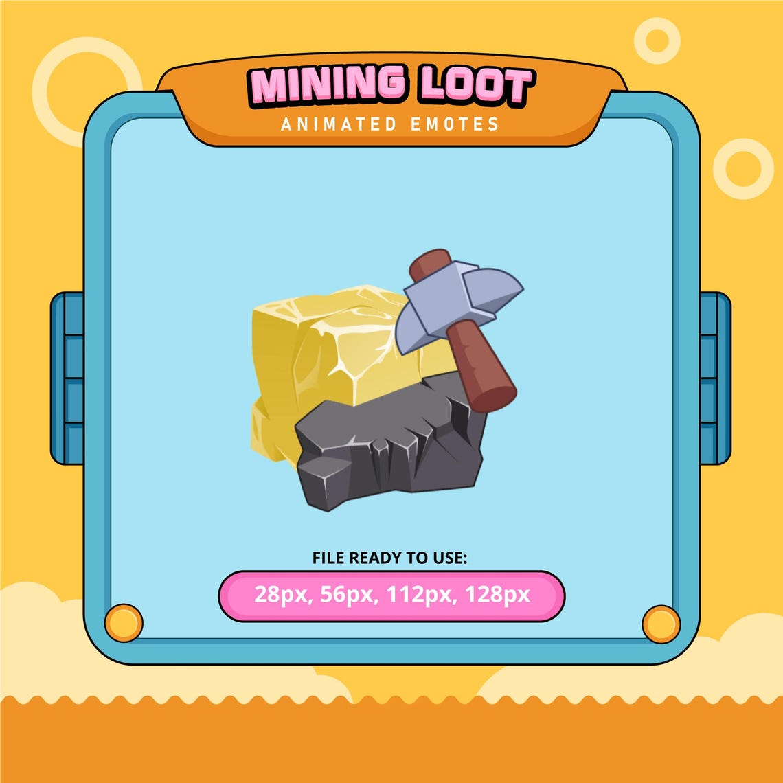 Mining Loot Animated Emotes | Twitch Emotes | Kick Emotes | Emoji ...