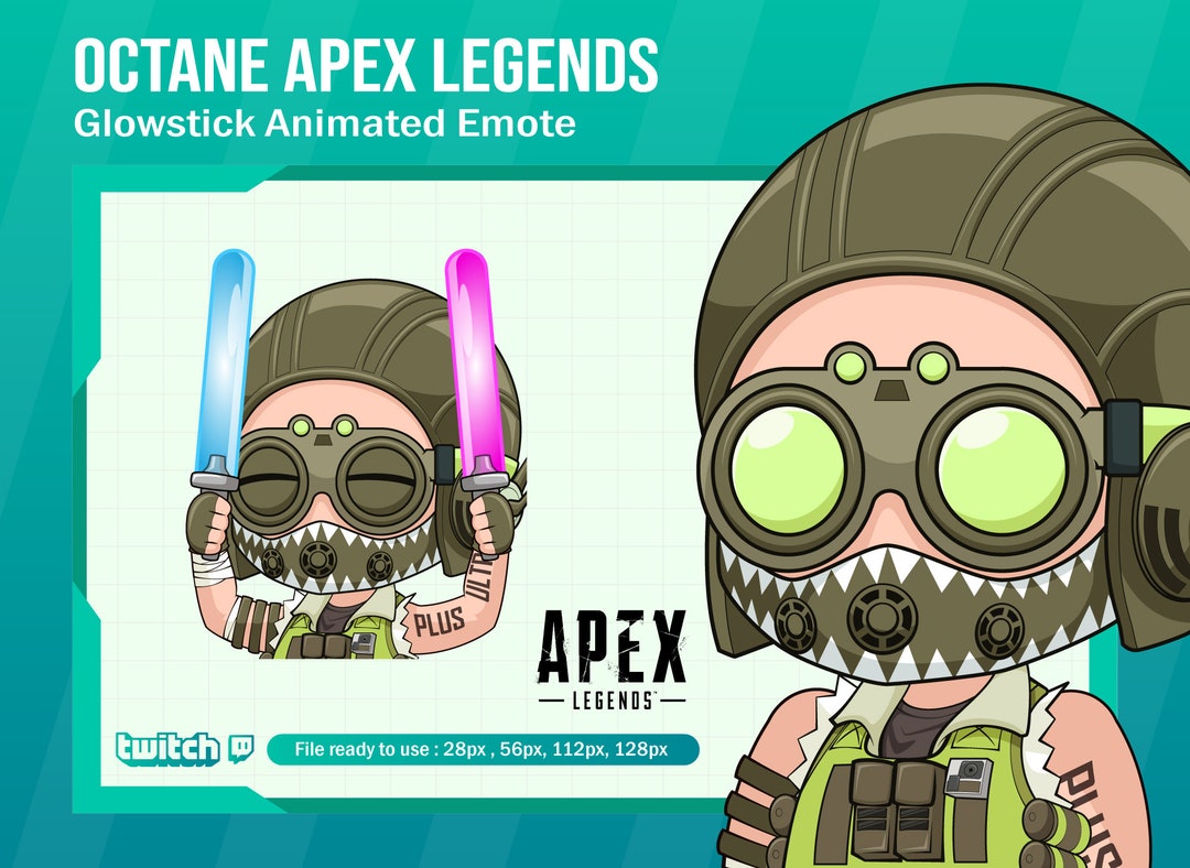 Octane Apex Legends Glow Stick Emote for Twitch Apex Animated Emotes - Etsy