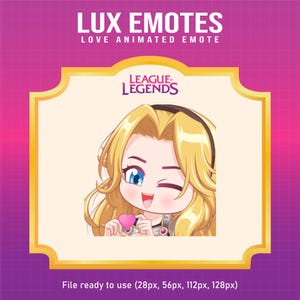 Lux League of Legends Love Emote for Twitch | League of Legends ...