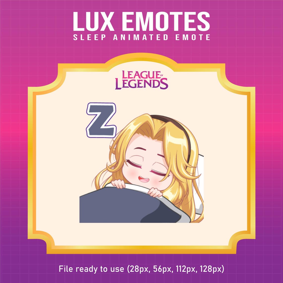 Lux Sleep Animated Emote for Twitch | League of Legends (digital ...