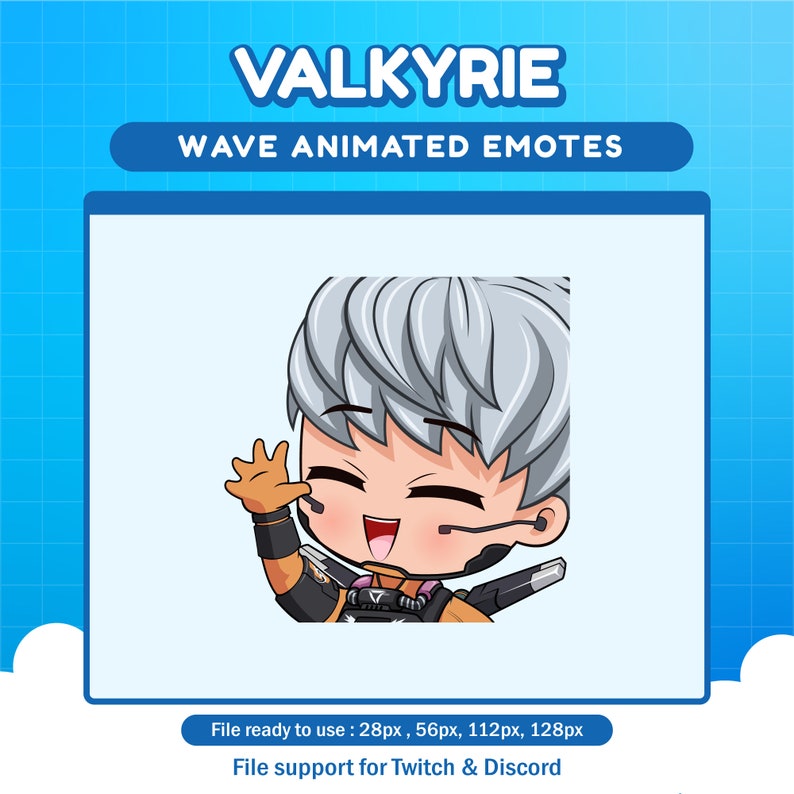 Valkyrie Apex Legends Wave Emote for Twitch | Apex Animated Emotes - Etsy