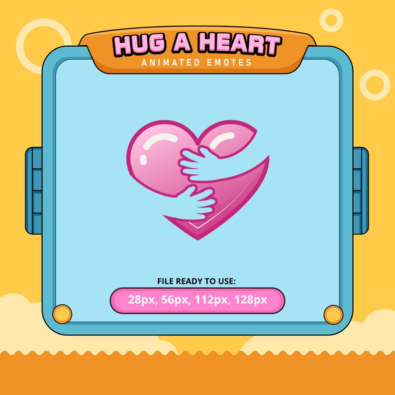 Hug a Heart Animated Emotes | Twitch Emotes | Kick Emotes | Emoji ...