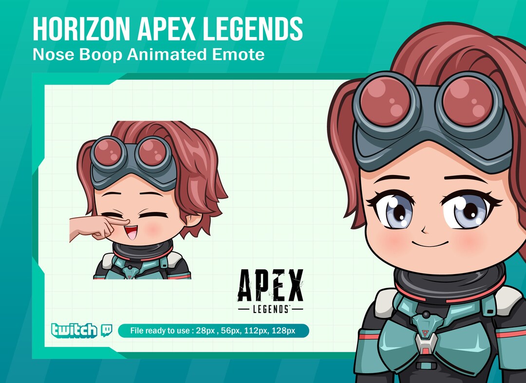 Horizon Apex Legends Nose Boop Emote for Twitch Apex Animated Emotes - Etsy