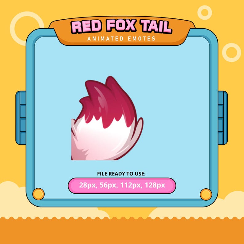 Red Fox Tail Animated Emotes | Twitch Emotes | Kick Emotes | Emoji ...