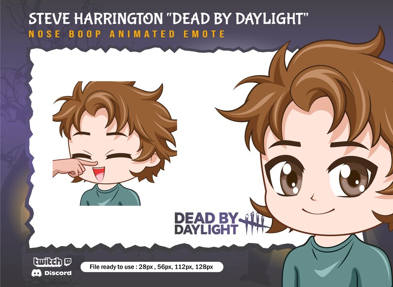 Steve Harrington Dead by Daylight Nose Boop Emote / DBD Twitch - Etsy
