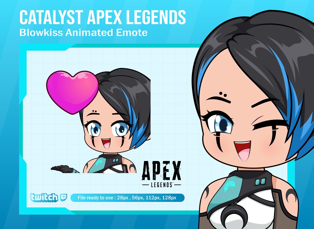 Catalyst Apex Legends Blowkiss Emote for Twitch Apex Animated Emotes - Etsy