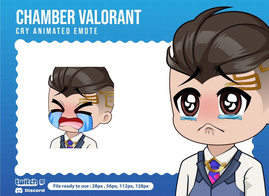 Chamber Valorant Cry Animated Emote for Twitch Twitch Animated Emotes ...