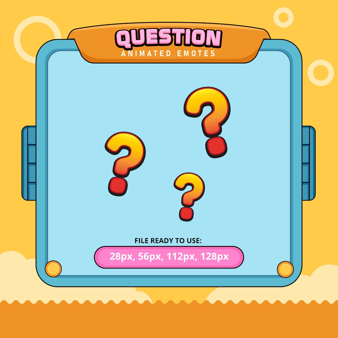 Question Animated Emotes | Twitch Emotes | Kick Emotes | Emoji Discord ...