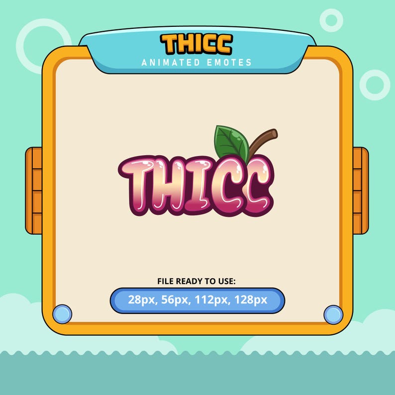 Thicc Animated Emote | Twitch, Discord Emoji (digital Download) - Etsy