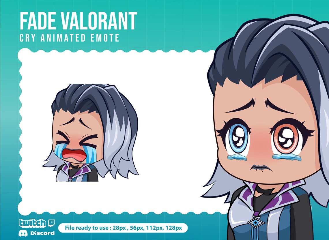 Fade Valorant Cry Animated Emote for Twitch Twitch Animated - Etsy