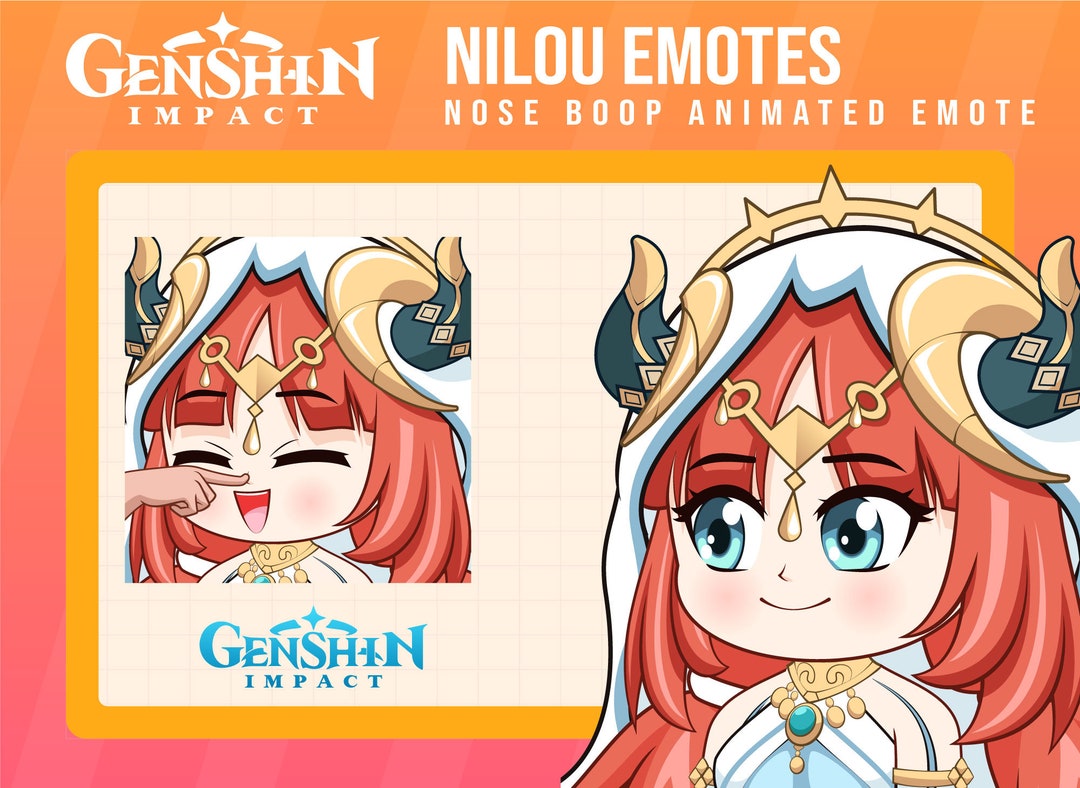 Nilou Genshin Impact Nose Boop Emote / Genshin Impact Twitch Animated Emote - Etsy Australia