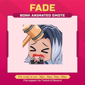 Fade Bonk Animated Emote for Twitch | Valorant Chibi Style (digital ...