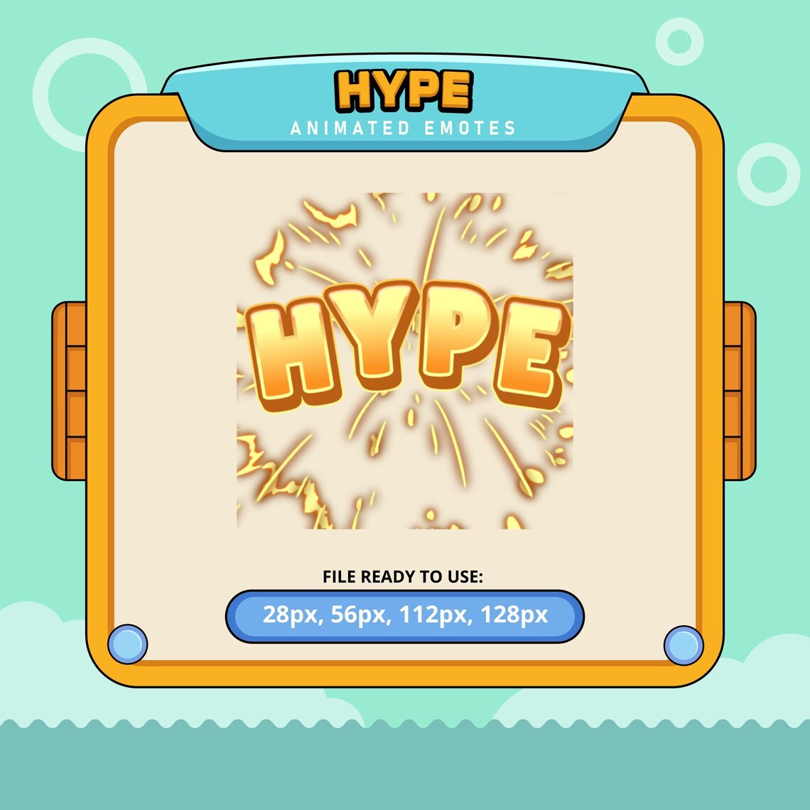 Hype Animated Emotes | Twitch Emotes | Kick Emotes | Emoji Discord - Etsy