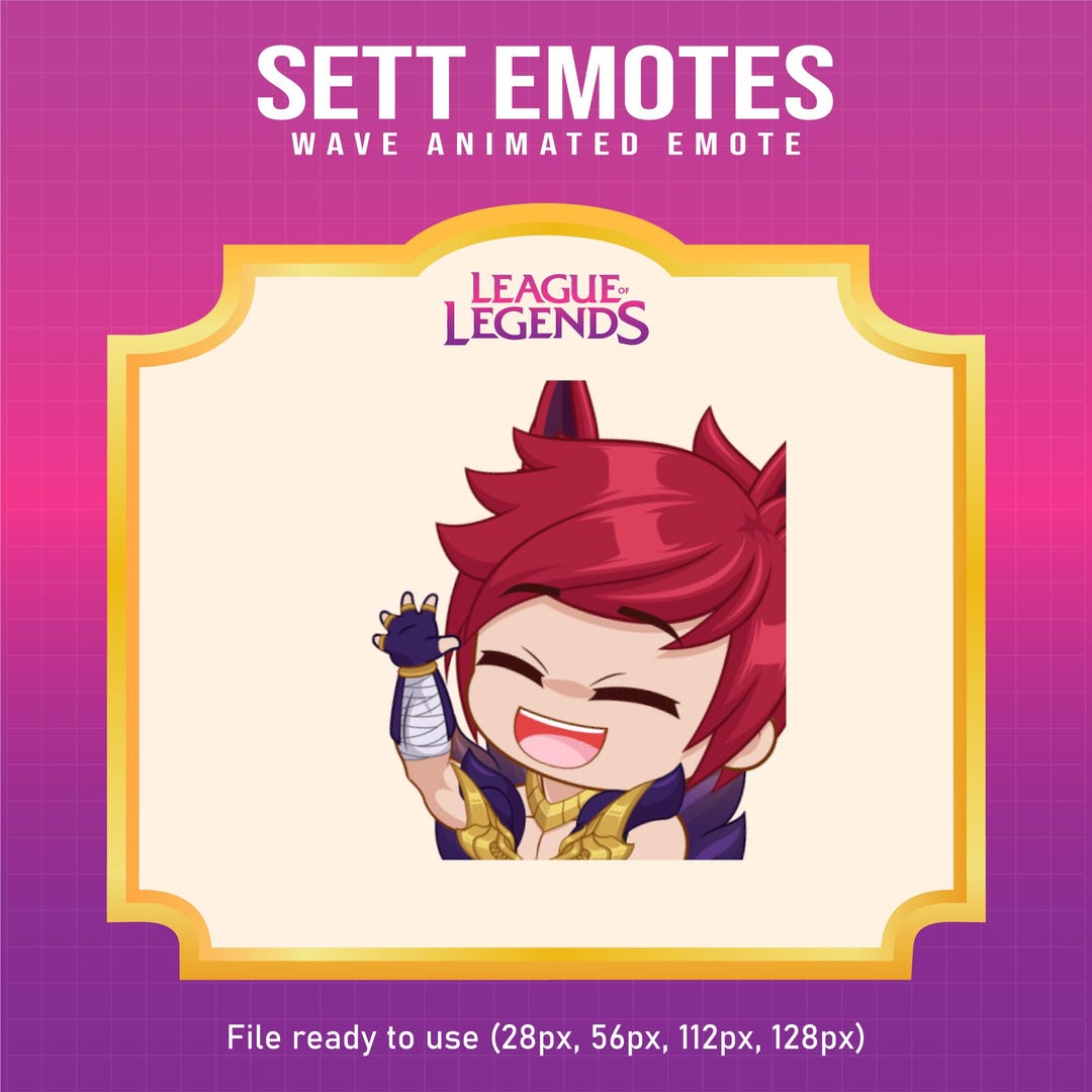 Sett League of Legends Wave Emote for Twitch | League of Legends ...