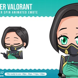 Viper Valorant Finger Spin Animated Emote for Twitch Twitch Animated ...