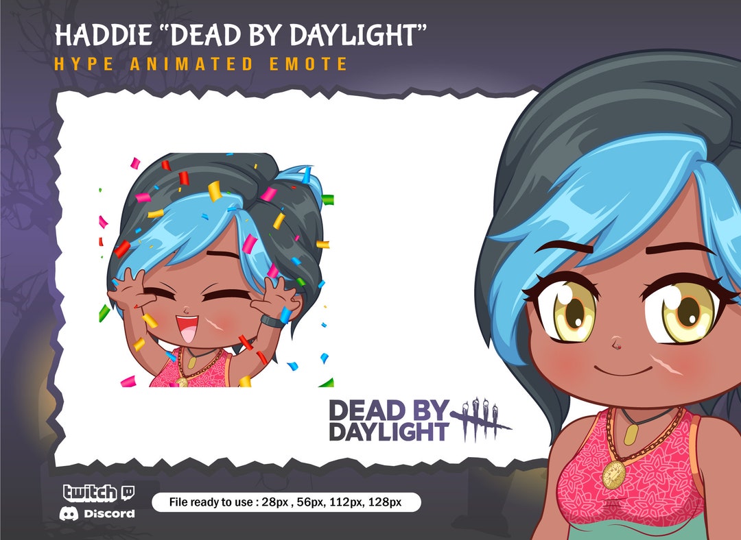 Haddie Kaur Dead by Daylight Hype Emote / DBD Twitch Emote - Etsy