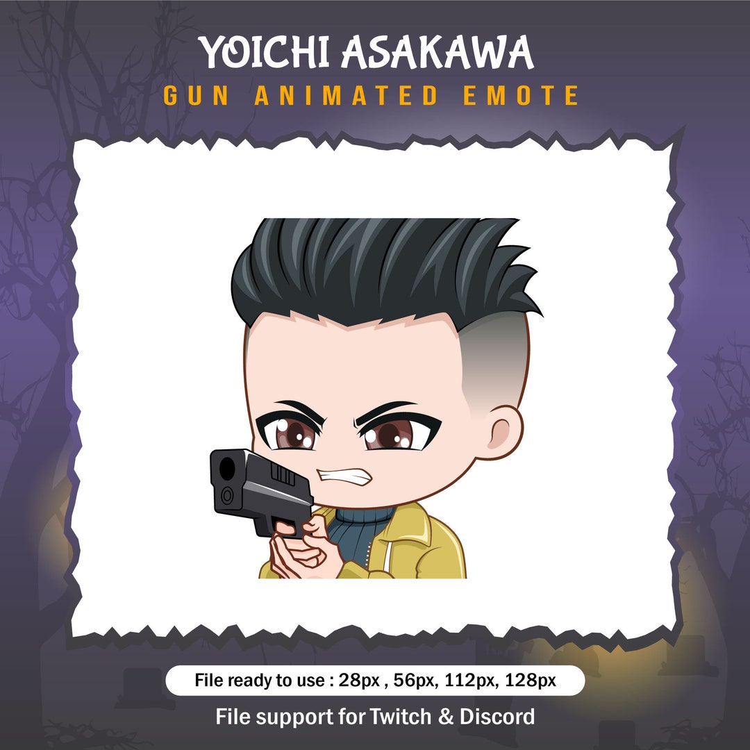 Yoichi Asakawa Dead by Daylight Gun Emotes / DBD Twitch Emote - Etsy