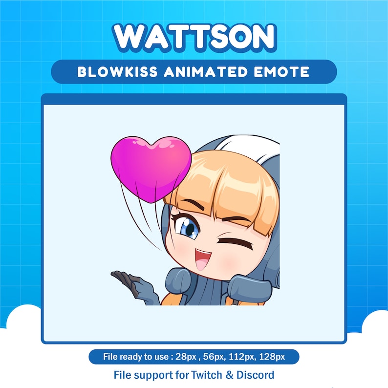 Wattson Apex Legends Blowkiss Emote for Twitch | Apex Animated Emotes ...