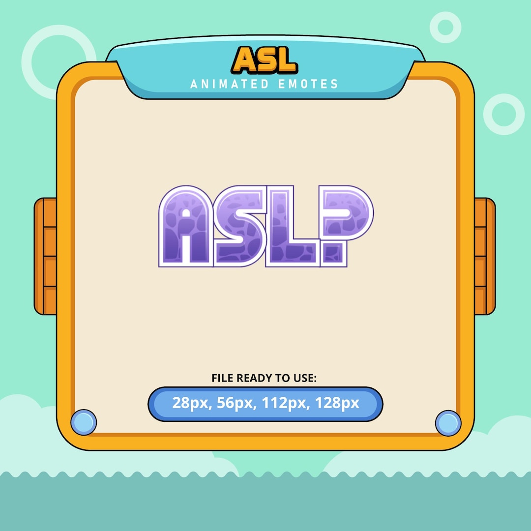 ASL Animated Emotes | Twitch Emotes | Kick Emotes | Emoji Discord - Etsy