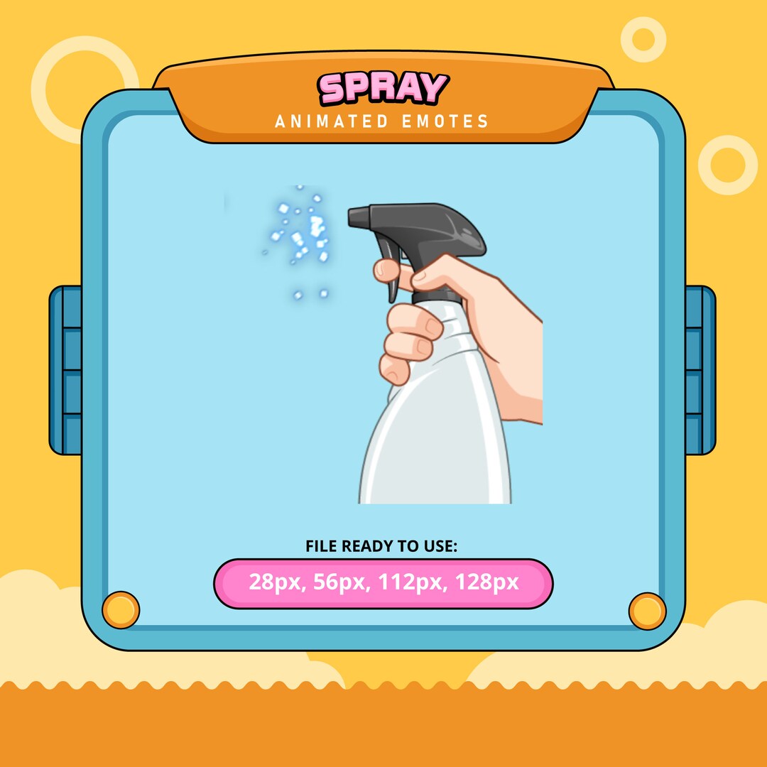Spray Animated Emotes | Twitch Emotes | Kick Emotes | Emoji Discord - Etsy