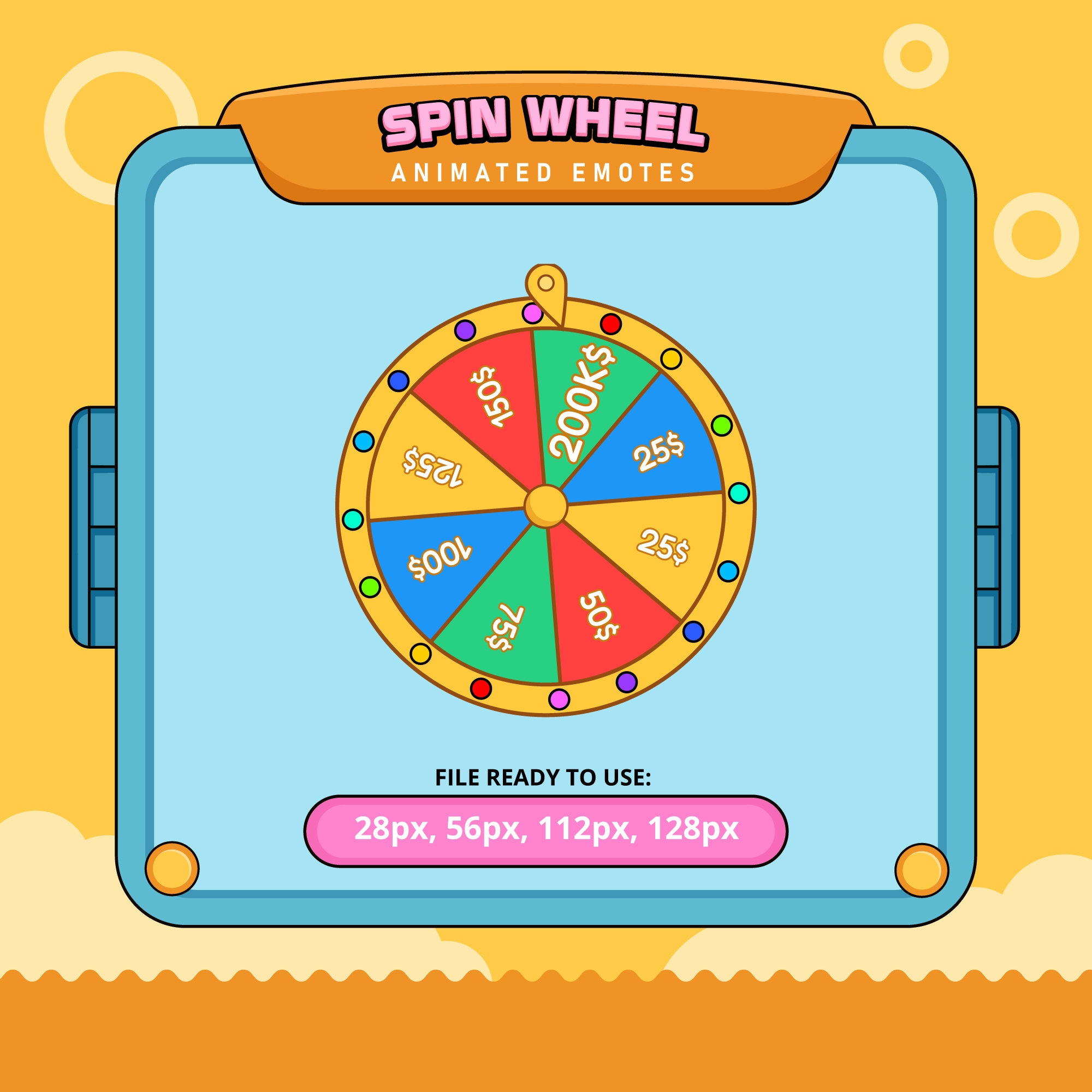 Spin Wheel Animated Emotes | Twitch Emotes | Kick Emotes | Emoji ...