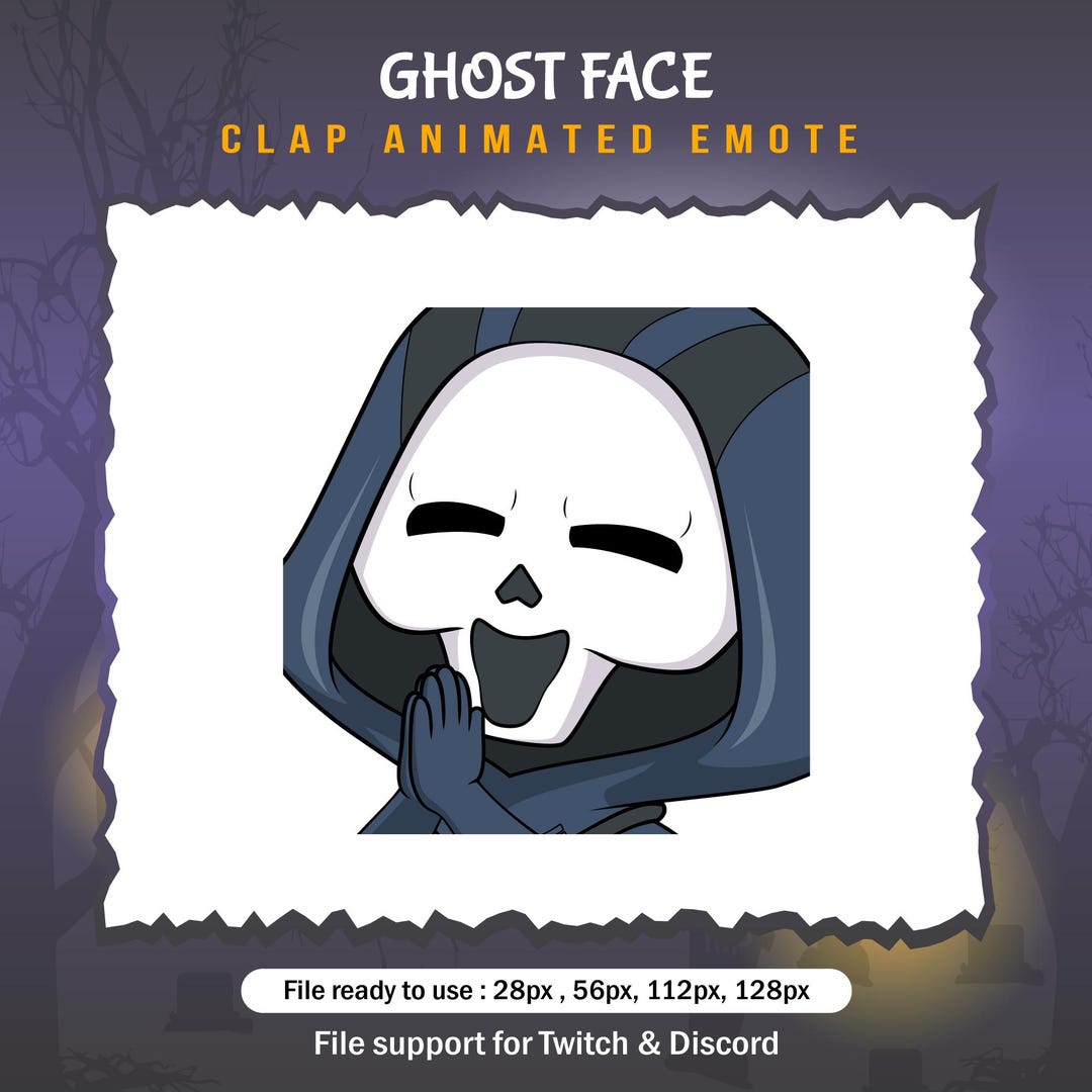Ghost Face Dead by Daylight Clap Emotes / DBD Twitch Emote - Etsy